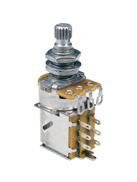Push / pull potentiometer A250K - Potentiometers en tone caps - Gitaar ...